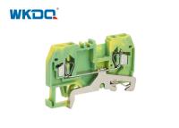 China 280-907 Grounding Spring Terminal Block Connectors Din Rail Terminal Blocks 2 Conductor Corrosion Proof Protective for sale