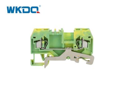 China 280-907 Grounding Spring Terminal Block Connectors Din Rail Terminal Blocks 2 Conductor Corrosion Proof Protective for sale