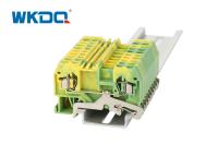 China 280-907 Grounding Spring Terminal Block Connectors Din Rail Terminal Blocks 2 Conductor Corrosion Proof Protective for sale
