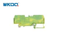 China 280-837 Spring Cage Ground Terminal Block Connectors Green Color Flaming Retarding Nylon PA66 for sale