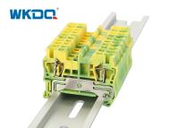 China JSTTB 2.5-PE Din Rail Feed Through Spring Loaded Terminal Block Flame Retarding Nylon for sale