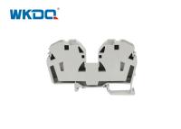 China 285-635 Red Copper Two Conductor Spring Clamp Terminal Block Installation Side And Center Marking for sale