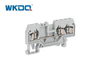 China 280-681 Spring Type Terminal Block 24A Rated Current Brass Screw Metal Easily Inserted for sale