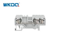 China 280-681 Spring Type Terminal Block 24A Rated Current Brass Screw Metal Easily Inserted for sale