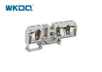 China 284-681 Cable Spring Connector 3 Conductor Through Spring Clamp Terminal Block For Rail Mounted for sale