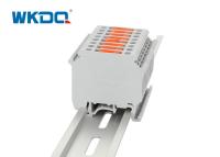China JUK 5-MTK P/P Rail Screw Clamp Terminal Block Knife Disconnect Low Voltage 800V/16A With Thin Structure for sale