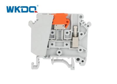 China JUK 5-MTK P/P Rail Screw Clamp Terminal Block Knife Disconnect Low Voltage 800V/16A With Thin Structure for sale