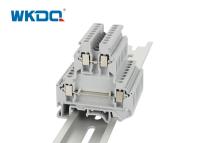 China JUKKB 3 Screw Terminal Block , OEM Fused Terminal Block Wire Pressing Flame for sale