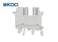 China JUK5 TWIN Din Rail Power Terminal Block Brass And Steel Metal Material for sale
