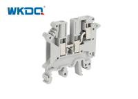 China JUK5 TWIN Din Rail Power Terminal Block Brass And Steel Metal Material for sale