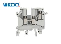China JUK5 TWIN Din Rail Power Terminal Block Brass And Steel Metal Material for sale