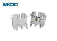 China JUK5 TWIN Din Rail Power Terminal Block Brass And Steel Metal Material for sale