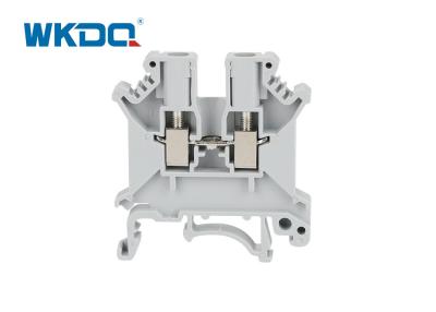 China JUK 3N Electrical Connector Blocks Screw Clamp Nickel Plated Brass Conductor for sale