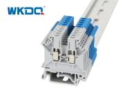 China JUK 3N Electrical Connector Blocks Screw Clamp Nickel Plated Brass Conductor for sale
