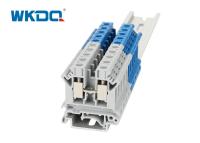 China JUK 10N Screw Clamp Electrical Terminal Block DIN Mounted Type Phoenix Switches Power Distribution for sale