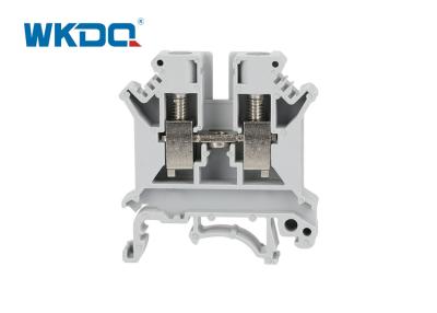 China JUK 6N Din Rail Mounted Terminal Block Connector , Quick Connect Terminal Block UK Electrical Panel for sale