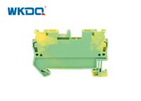 China JST 4-PE  Spring Terminal Block Connector Green Color 800V/41A 4mm Cross Section for sale