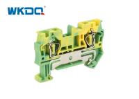 China JST 4-PE  Spring Terminal Block Connector Green Color 800V/41A 4mm Cross Section for sale