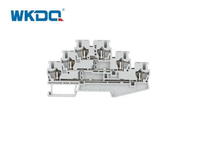 China JST 2.5-3L Spring Loaded Terminal Block Connector Multiple Three Levels Layer Space Saving for sale
