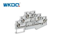China JST 2.5-3L Spring Loaded Terminal Block Connector Multiple Three Levels Layer Space Saving for sale
