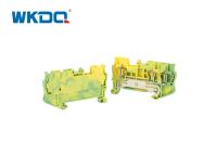China JST 2.5-TW-PE  Terminal Block CE Certificate Twin Grounding Snap On Mounting for sale