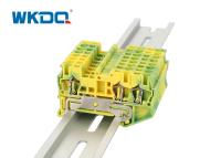 China JST 2.5-TW-PE  Terminal Block CE Certificate Twin Grounding Snap On Mounting for sale