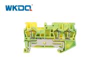 China JST 2.5-TW-PE  Terminal Block CE Certificate Twin Grounding Snap On Mounting for sale