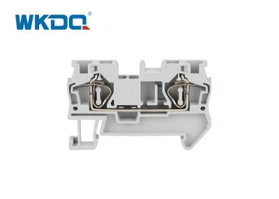 China JST 4 Spring Terminal Block Connector Low Voltage Snap On Mounting for sale