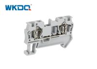 China JST 4 Spring Terminal Block Connector Low Voltage Snap On Mounting for sale