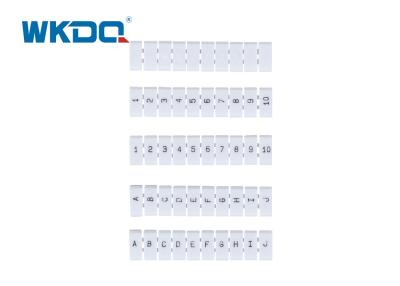 China WSB Plastic Marker Strip Tag for Spring PE DIN Rail Mounted Terminal blocks for sale