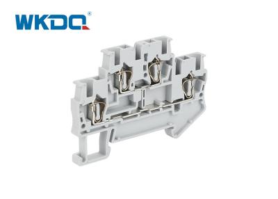 China Din Rail Push In Terminal Blocks Spring Connection 16AWG for sale