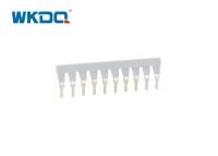 China JEB Distribution Screw Terminal Block Accessories , Electronic Terminal Blocks Nsertion Bridge For UK DIN Rail for sale