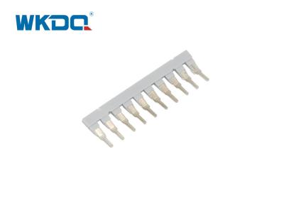China JEB Distribution Screw Terminal Block Accessories , Electronic Terminal Blocks Nsertion Bridge For UK DIN Rail for sale