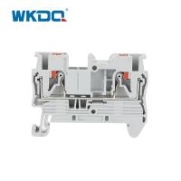 China 4mm2 Cable Din Rial Push In Terminal Block Anti Inflaming 24 AWG for sale