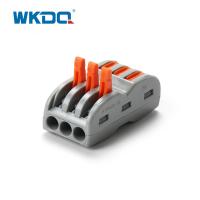 China 2.5mm2 3 Poles Terminal Block Push In Wire Connectors for sale