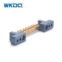 China Netural Terminal Bus Bar Blue Terminal Block With Holder For Home Appliances for sale