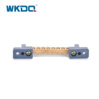 China Netural Terminal Bus Bar Blue Terminal Block With Holder For Home Appliances for sale
