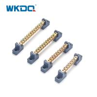 China Netural Terminal Bus Bar Blue Terminal Block With Holder For Home Appliances for sale