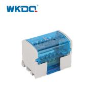 China Durable Busbar Power Distribution Terminal Cabinet , Power Distribution Box UK 207 In Grey and Blue Color for sale