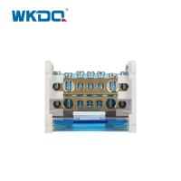 China Durable Busbar Power Distribution Terminal Cabinet , Power Distribution Box UK 207 In Grey and Blue Color for sale