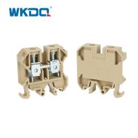 China JSAK 16EN Screw Connection Terminal Block Nickel Plated Brass Conductor for sale