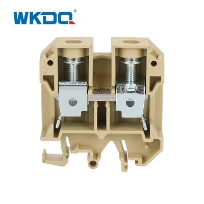 China JSAK 35EN 35mm Pass Through Terminal Block , Terminal Block Screw fix Nylon PA66 Material Housing High Quality for sale
