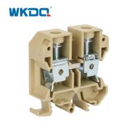 China JSAK 35EN 35mm Pass Through Terminal Block , Terminal Block Screw fix Nylon PA66 Material Housing High Quality for sale