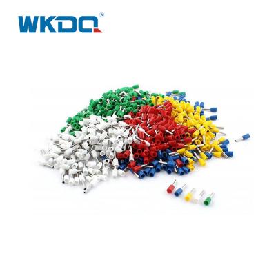 China VE6012 6.0mm² Tubular Crimping Ferrules Terminal Cord Durable Nylon Nickle Plated Connector for sale
