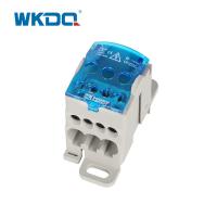 China Small 80A Power Distribution Terminal Monopolar DIN Mount Junction Box for sale