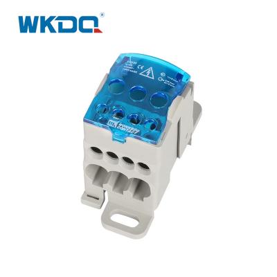 China Small 80A Power Distribution Terminal Monopolar DIN Mount Junction Box for sale