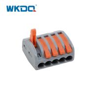 China 222-415 Gray Housing Push In Fast Electrical Wire Connectors Wire Compact Splicing High Quality for sale