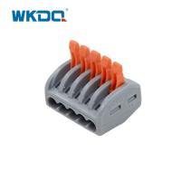 China 222-415 Gray Housing Push In Fast Electrical Wire Connectors Wire Compact Splicing High Quality for sale
