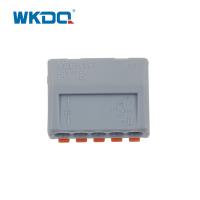 China 222-415 Gray Housing Push In Fast Electrical Wire Connectors Wire Compact Splicing High Quality for sale