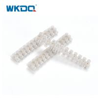 China 12 P Plastic X3 PVC Screw Terminal Block Strips For 10 Amp Power Cables Choc Block Cable Joiner for sale
